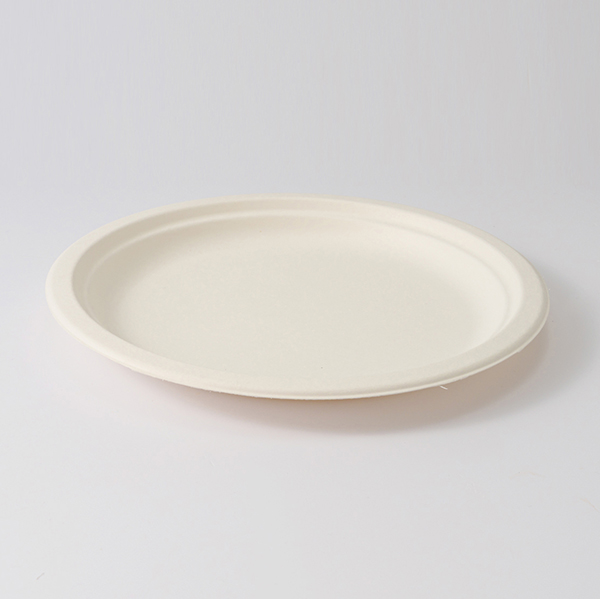 Eco-friendly 10" Round Sugarcane Bagasse Plate QW-P-07 Wholesale - Qiaowang