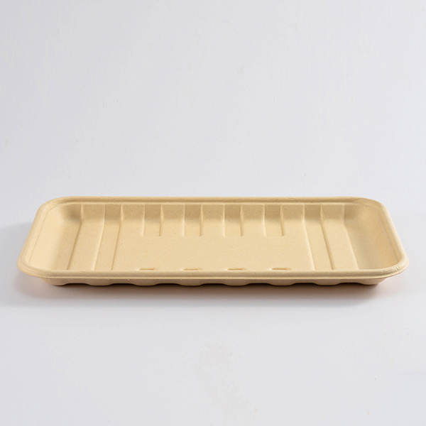 Eco-friendly 235mm Rectangle Compostable Fruit/Vegetable/Meat Tray QW-T ...