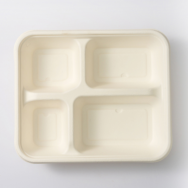 Eco-friendly 4 comp. Compostable Fruit/Vegetable/Meat Tray QW-T-19 ...