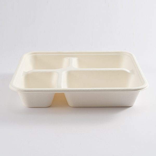 Eco-friendly 4 comp. Compostable Fruit/Vegetable/Meat Tray QW-T-19 ...