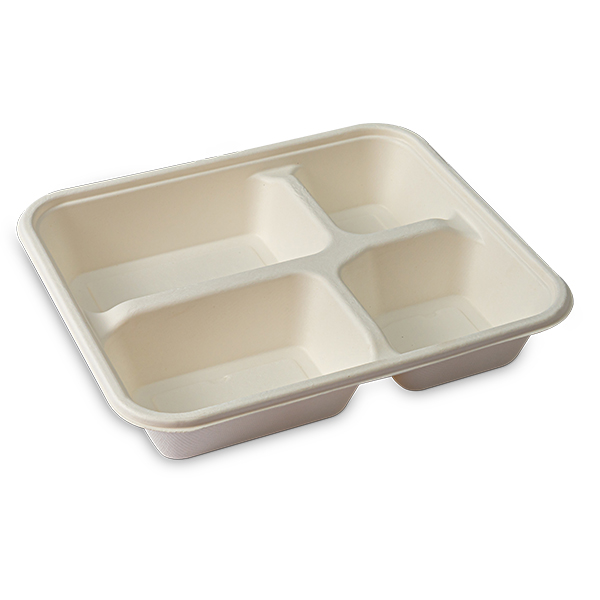 Eco-friendly 4 comp. Compostable Fruit/Vegetable/Meat Tray QW-T-19 ...