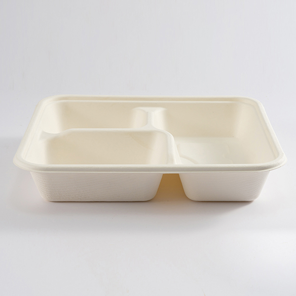 Eco-friendly 3 comp Compostable Fruit/Vegetable/Meat Tray QW-T-21 ...