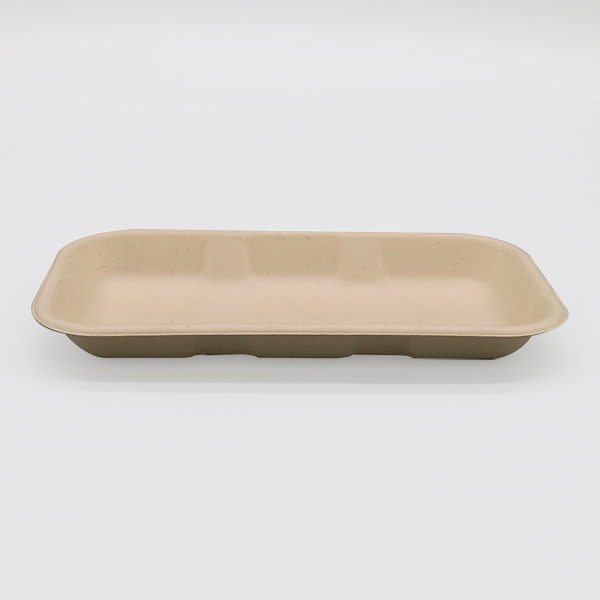 Eco-friendly 221mm Rectangle Compostable Fruit/Vegetable/Meat Tray QW-T ...