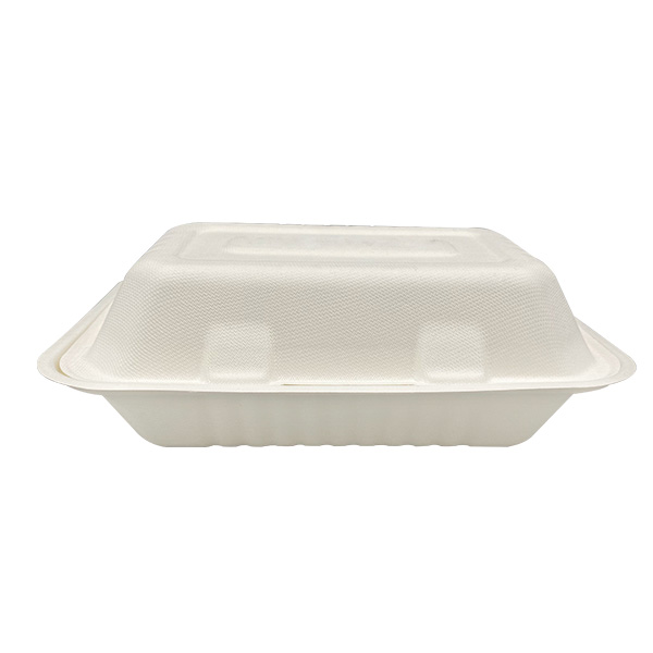 Eco-friendly 9x6 Bagasse Clamshell QW-B-51 Wholesale - Qiaowang