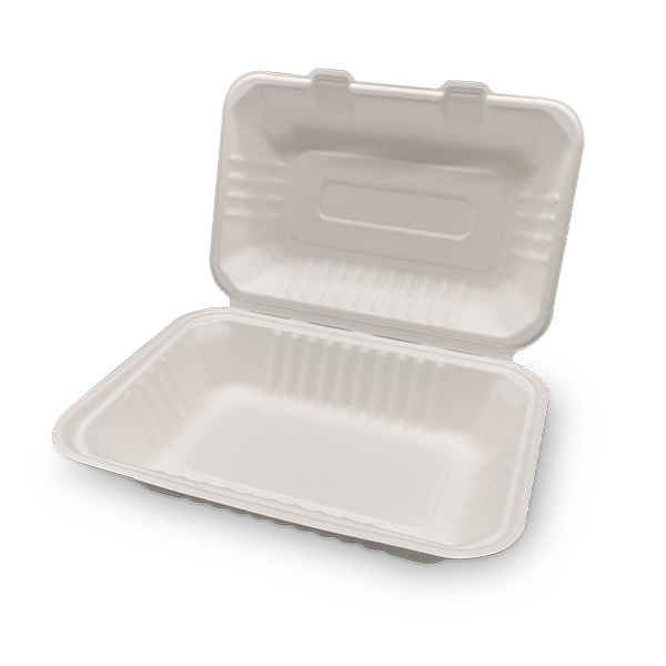 Eco-friendly 9x6 Bagasse Clamshell QW-B-51 Wholesale - Qiaowang